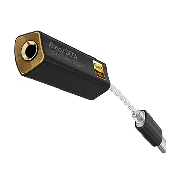 iBasso Audio (アイバッソ オーディオ) DC04 Black model 4.4mmバランス端子仕様 USB Type-C向け小型DACアダプタ(中古品)