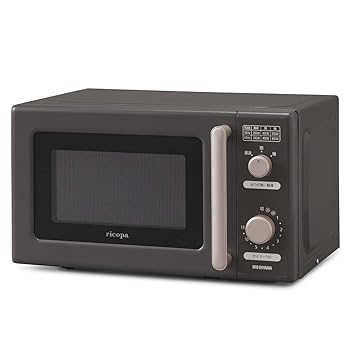 アイリスオーヤマ 電子レンジ 17L 単機能 ターンテーブル ヘルツフリー 全国対応 レトロ ricopa 650W グレー IMB(中古:非常に良い)