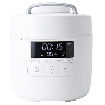 シロカ 自動減圧機能付き電気圧力鍋 おうちシェフ PRO [スマートプレッシャー技術(高圧力95Kpa×自動減圧)/1台10(中古品)