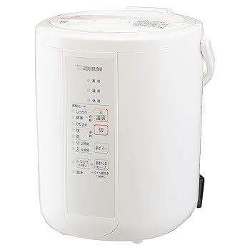 象印マホービン 加湿器 スチーム式 2.2L ホワイト EE-RR35-WA(中古品)