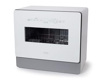 シロカ 2WAY食器洗い乾燥機[4〜5人用/オートオープン機能/バケツ給水/食器36点/UV除菌/食洗機/工事不要/分岐水栓(中古品)