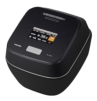 東芝 炊飯器 5.5合 真空圧力IH ジャー炊飯器 日本製 銘柄炊き分け 玄米コース付 大火力 RC-10ZWT(K) グランブラ (中古:未使用・未開封)