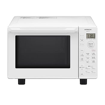 日立 オーブンレンジ 18L MRO-F5B W ホワイト フラット庫内 250℃1段式オーブン 温度センサー(中古品)