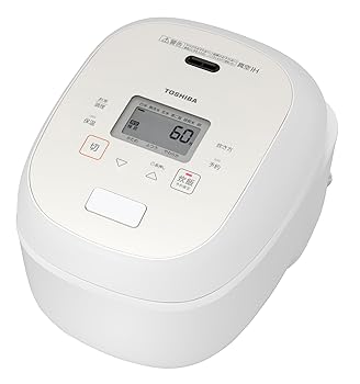 TOSHIBA 炊飯器 炎匠炊き 5.5合 RC-10RWA(W)(中古:未使用・未開封)