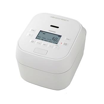 東芝 TOSHIBA 炊飯器 5.5合 炎匠炊き 真空圧力IH グランホワイト RC-10HGW-W(中古品)