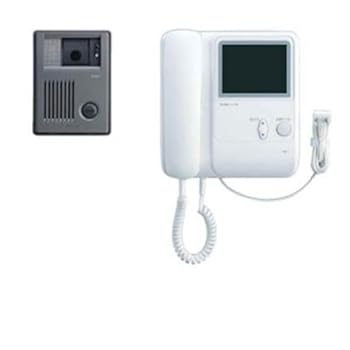 アイホン ドアホン インターホン 受話器式 モニター付 親機と子機セット カメラチルト機能付き 玄関1か所 室内1 (中古品)