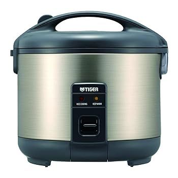 Tiger JNP-S10U-HU 5.5-Cup (Uncooked) Rice Cooker and Warmer, Stainless Steel Gray by Tiger Corporation(中古:未使用・未開封)
