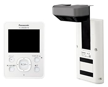 Panasonic ワイヤレスドアモニター ドアモニ ホワイト ワイヤレスドアカメラ+モニター親機 各1台セット VL-SDM30(中古品)