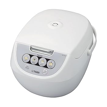 Tiger JBV-A18U-W 10-Cup (Uncooked) Micom Rice Cooker with Food Steamer & Slow Cooker, White by Tiger Corp(中古:未使用・未開封)