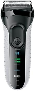 【限定】ブラウン シリーズ3 メンズ電気シェーバー 3枚刃 3040s-W ホワイト お風呂剃り可 3040s-W(中古品)