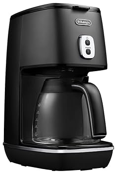 De'Longhiドリップコーヒーメーカー ディスティンタ ICMI011J-BK レギュラーコーヒー 6杯用 チタンコートフィル (中古:未使用・未開封)