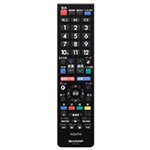 シャープ[SHARP]　シャープ液晶テレビ用リモコン＜ブラック系＞（LC-24K30-B LC-22K30-B LC-19K30-B） 【0106380(中古:未使用・未開封)