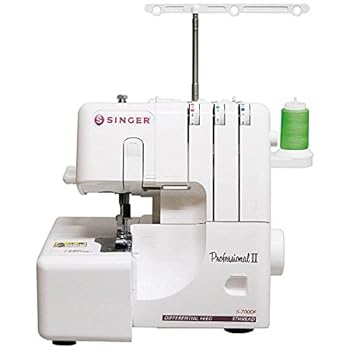 SINGERシンガー プロフェッショナル2 1本針3本糸ロックミシン フットコントローラー式 S-700DF ホワイト(中古:未使用・未開封)