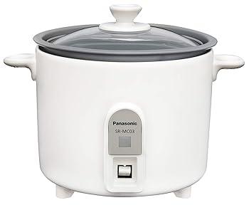 パナソニック 炊飯器 1.5合 1人用炊飯器 自動調理鍋 ミニクッカー ホワイト SR-MC03-W(中古:未使用・未開封)