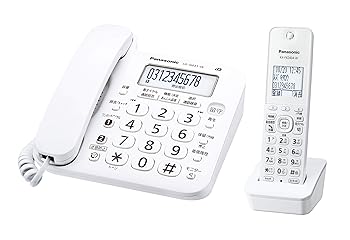 パナソニック RU・RU・RU デジタルコードレス電話機 子機1台付き 1.9GHz DECT準拠方式 ホワイト VE-GZ21DL-W(中古:未使用・未開封)