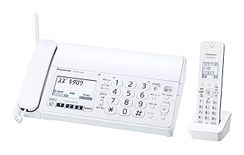 パナソニック おたっくす デジタルコードレスFAX 子機1台付き 1.9GHz DECT準拠方式 ホワイト KX-PZ210DL-W(中古:未使用・未開封)
