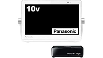 パナソニック 10V型 ポータブル 液晶テレビ インターネット動画対応 プライベート・ビエラ 防水タイプ ホワイト (中古品)