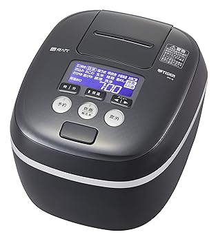 タイガー魔法瓶(TIGER) 炊飯器 5.5合 圧力IH 土鍋コーティング 極うま機能付き 炊きたて モスブラック JPC-G100K(中古:未使用・未開封)