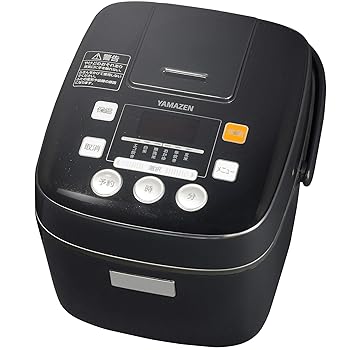 [山善] 炊飯器 3合 マイコン式 6種類炊き分け機能 予約 保温 玄米 ブラック YJC-300(B)(中古:未使用・未開封)