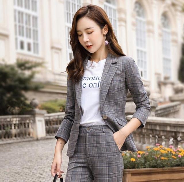 スーツ レディース ママスーツ チェック柄ストレッチ 卒業式 卒園式 セットアップ 洗える パンツスーツ ビジネス 春夏秋冬 フォーマル 大きいサイズ 通勤 入学式 入園式 セレモニー OL