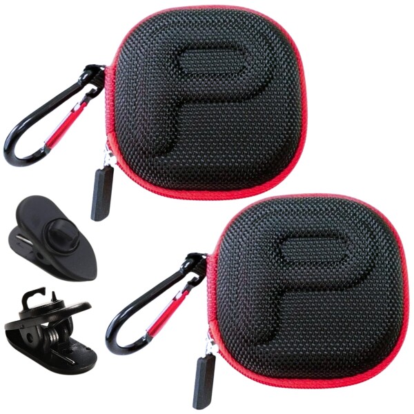 Pcase 2個セット カラビナ付 セミハードケース イヤホンケース コード固定クリップ付きの通販はau PAY マーケット - アッシュ ...