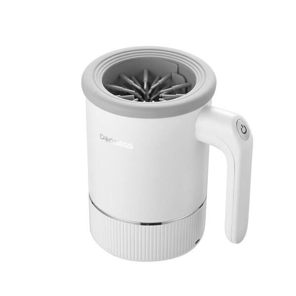 DOGNESS 自動犬の足跡クリーナーとマッサージャー 電動足洗浄機 犬用ポータブル足クリーナーカップ 犬の足洗浄機 USB充電式 (W01 Blue)