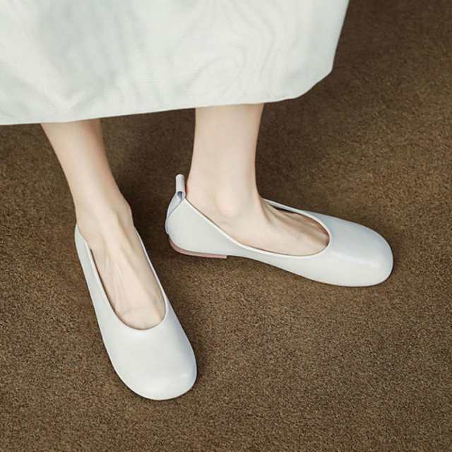 パンプス フラットシューズ 本革 バレエ ロー ヒール バレエシューズ お洒落 歩きやすい フラットパンプス フラットシューズ 低反発 ぺたんこ レディース 走れるパンプス カジュアルシューズ カジュアル 旅行 お出かけ 立ち仕事 春 靴