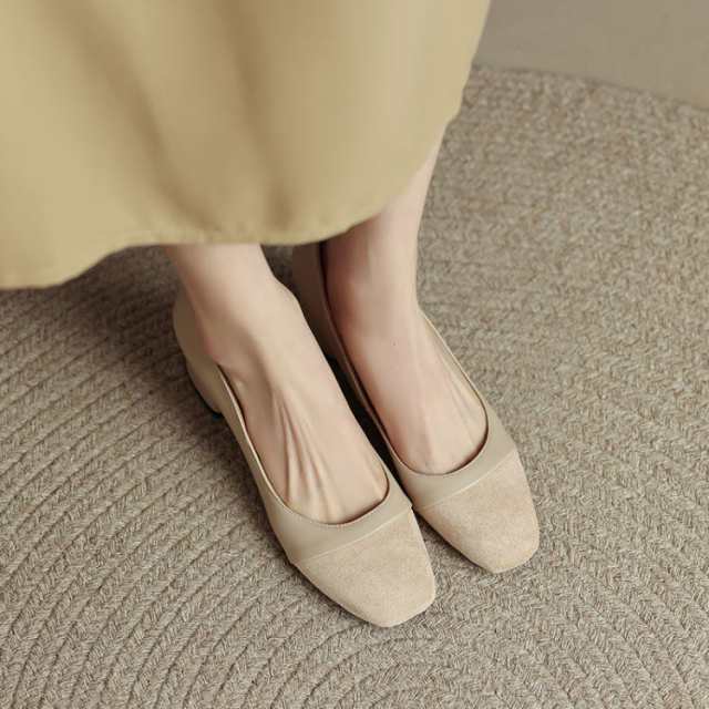 パンプス ローヒール 黒 ブラック 痛くない 幅広 走れる スクエアトゥ 3cm 5cm 太ソール ぺたんこ ベージュ 春 夏 秋 冬 甲高 リクルート 大きいサイズ 冠婚葬祭 レディース シューズ ブランド スリッポン 黒 ブラック OL