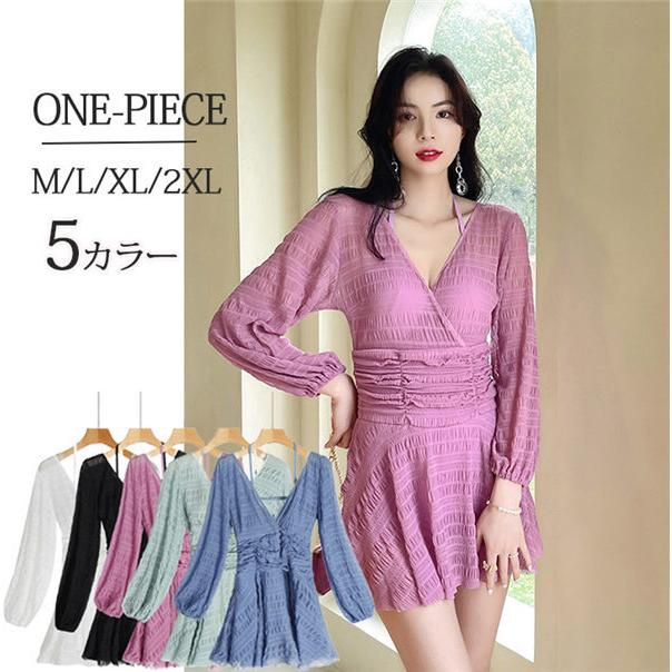 ワンピース水着 体型カバー水着 レディース ママ水着 背中開き ぽっちゃり 女性 セクシー 20代 30代 40代 夏 温泉 水泳 海水浴