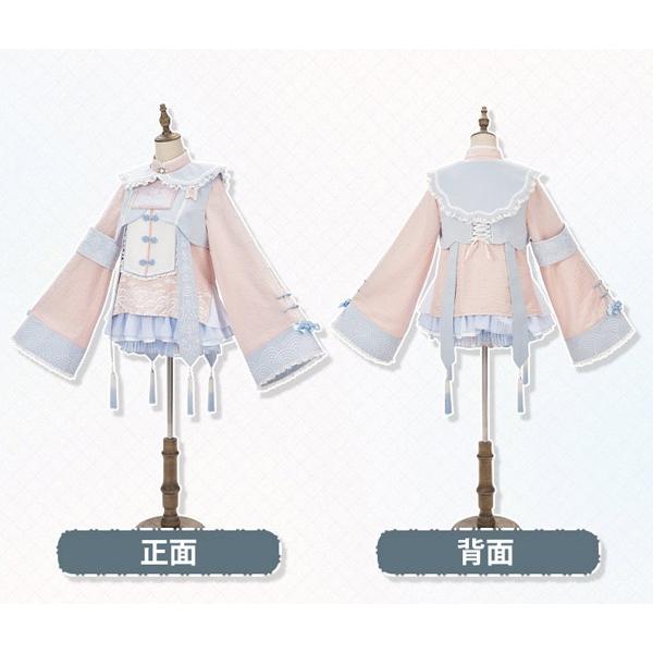ワンピース ロリータ ハロウィン メイド服 ショート丈 中華風
