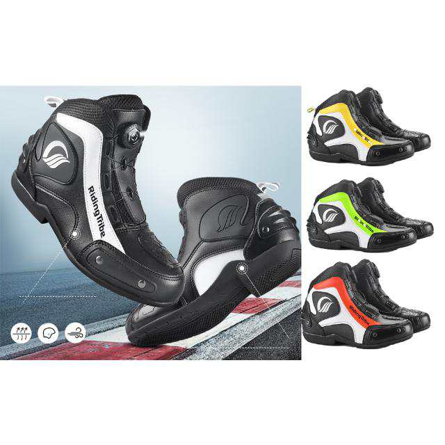 バイクブーツ ライディングシューズ コンバットブーツ ライダーブーツ 強化防衛性 レーシングブーツ バイク用靴 耐衝撃 山登り靴 通気