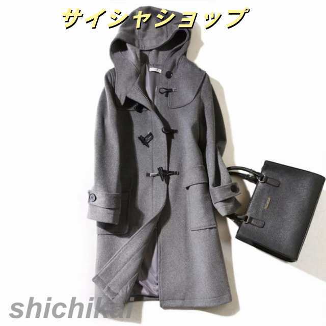 レディースコート ウールコート ダッフルコート フード付き ミディアム丈 ウールジャケット ウール ィスカジュアル アウター レディースファッション フォマールジャケット リッチ 新品入荷