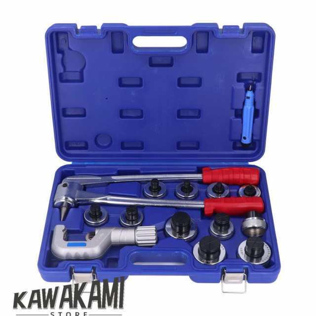 銅管エキスパンダー、 手動コンパクトスエージングツールキット、 チューブ配管用パイプ拡張ツールセット、 修理工場、組立工場用キャリングボックス付きエキゾ