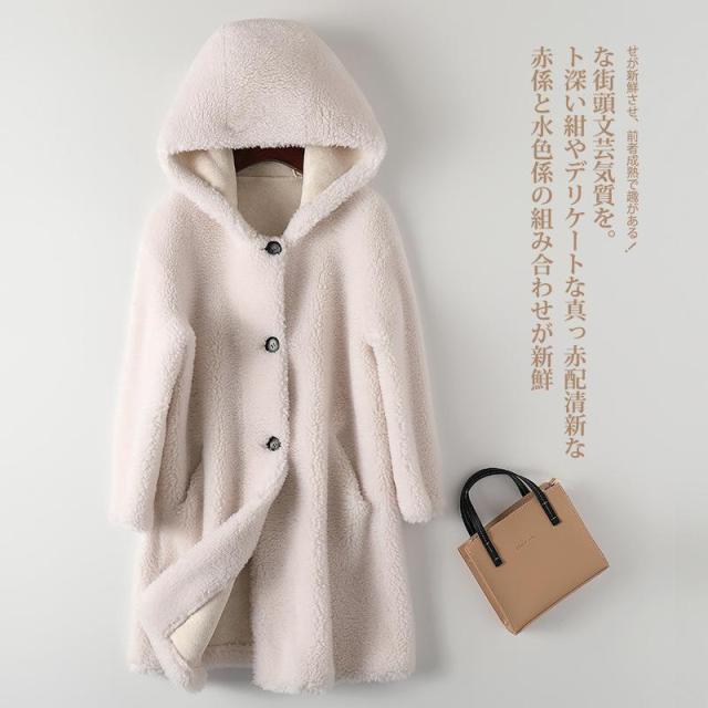 【ほっち】ファーコート ミンクカシミアコート レディース 冬 40代 新品 エコファーコートミンクカシミア 毛皮コート ロング モコモコ 暖かいアウター 韓国風