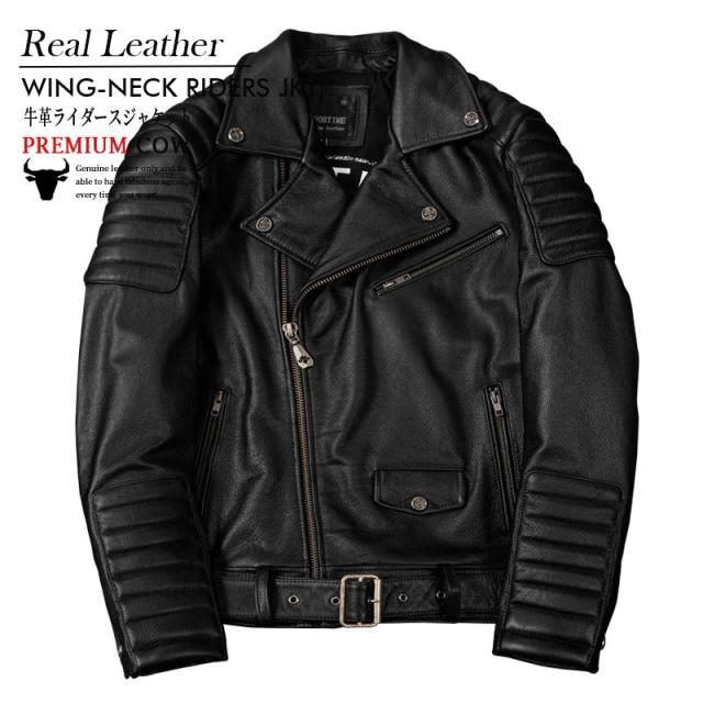 【ほっち】ライダースジャケット 本革 メンズ ミリタリー シングル レザージャケット 秋冬 革ジャン 多機能 バイク 防風 ブルゾン ポケット 冬服 バイカー