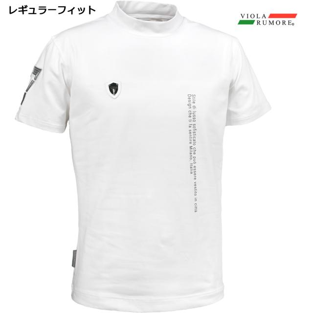 VIOLA rumore ヴィオラ ビオラ Tシャツ 半袖 モックネック シンプル メンズ mens(ホワイト白) 31318の通販はau ...