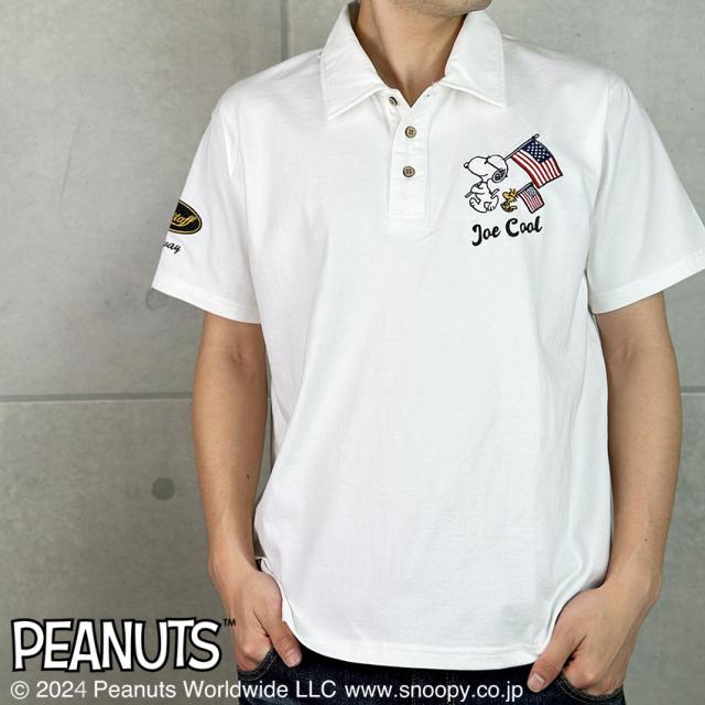 SNOOPY スヌーピー ポロシャツ 半袖 mens メンズ おしゃれ ピーナッツ