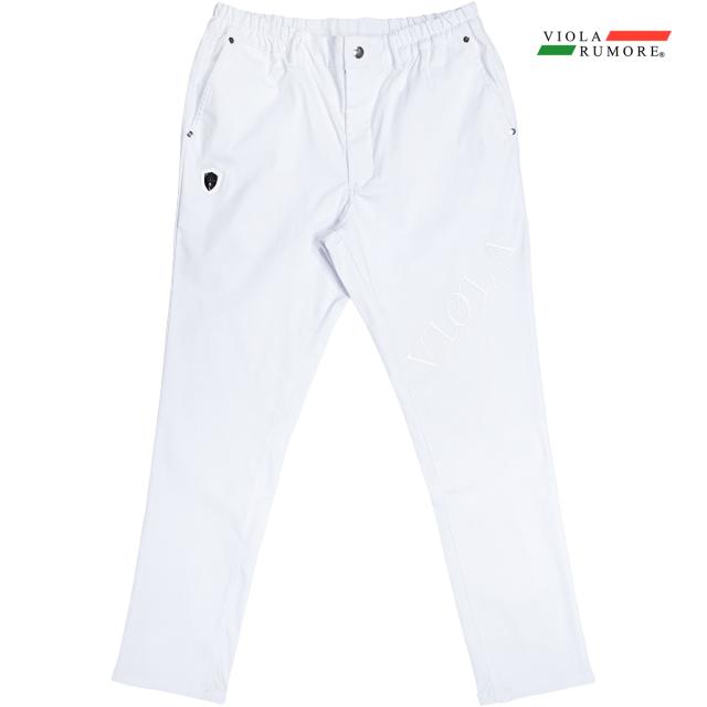 VIOLA rumore ヴィオラ ビオラ テーパードパンツ ストレッチ メンズ ボトム mens(ホワイト白) 52302