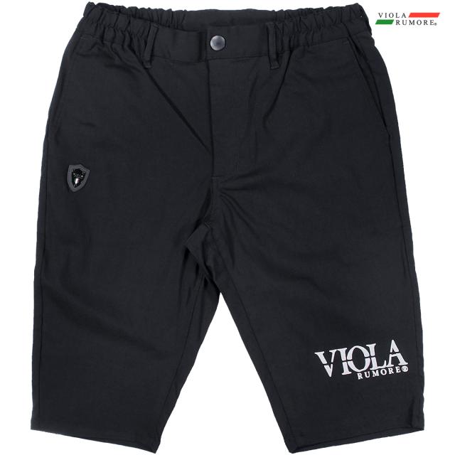 VIOLA rumore ヴィオラ ビオラ 6分パンツ ウエストゴム ストレッチ メンズ ボトム(ブラック黒) 52304