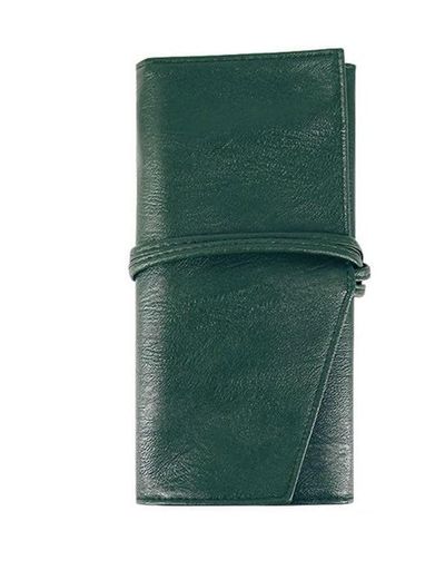 熊野筆6本セット アイブローブラシ+アイシャドーブラシS+アイシャドーブラシM+アイシャドーブラシL+フェイスブラシ+チークブラシ+ CHAICLO 化粧筆 12本対応大人 ダークグリーンケース付き