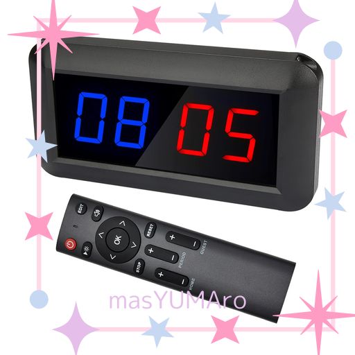 JHERING 電子 スコアボード リモート付き ポータブル スコア キーパー デジタル スコアボード バスケットボール ピンポン バレーボール スポーツ