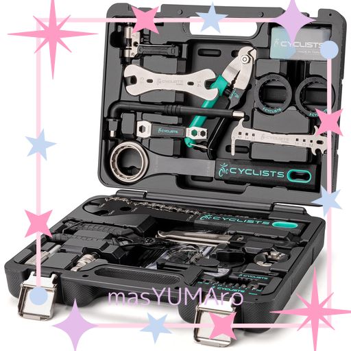 CYCLISTS 自転車 工具セット シマノ対応 26点 プロ ロードバイク、クロスバイク、ママチャリなど用 トルクレンチ パンク修理キット ツールボックス付き(CT-K02)