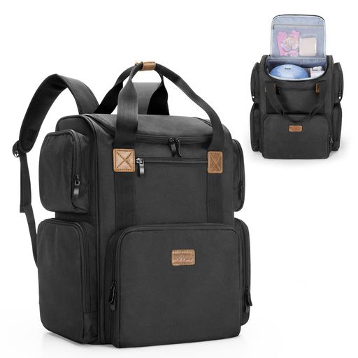 BAFASO マニキュアケース リュック 70ボトル用(15ML) 大容量 プロ ネイルライト ネイル道具 収納 3WAY 黒