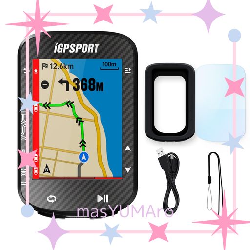 IGPSPORT BSC300 サイクルコンピュータ GPS 自転車 サイコン ワイヤレス、2.4 インチ ANT+ & BLUETOOTH サイクリング スピードメーターとオドメーター、TYPE-C 高速充電と大型 LCD 自動バックライト