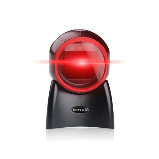LENVII E655 全方向自動 USB バーコード リーダー バーコード スキャナー ハンズフリー 1D/2D/QR バーコード スキャナー POS PC スーパーマーケット 書店 小売 モール用バーコード スキャナー