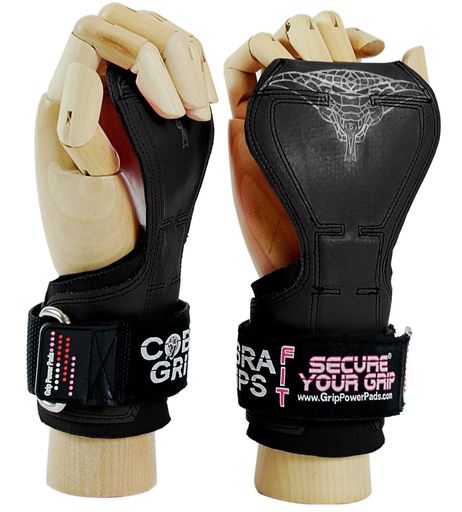 その他ジム・トレーニング用品 (BLACK RUBBER) - COBRA GRIPS FIT WEIGHT LIFTING GLOVES, HEAVY DUTY STRAPS, ALTERNATIVE TO POWER LIFTING HOOKS, POWER LIFTING,