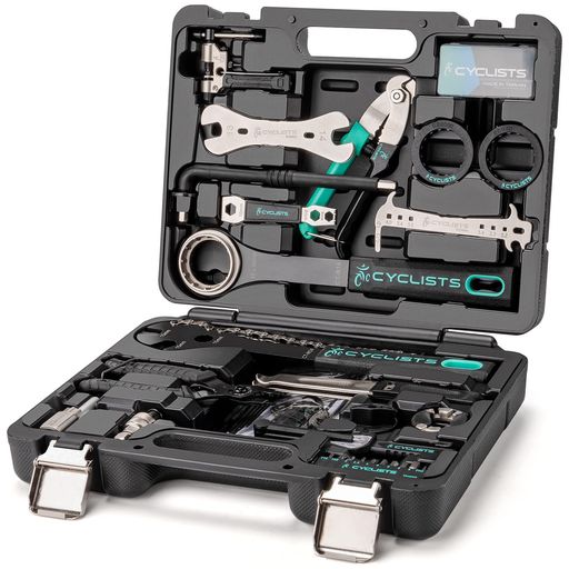CYCLISTS 自転車 工具セット シマノ対応 26点 プロ ロードバイク、クロスバイク、ママチャリなど用 トルクレンチ パンク修理キット ツールボックス付き(CT-K02)