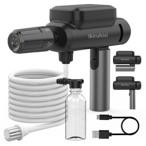 【強化アップグレード版】コードレス高圧洗浄機 充電式 ポータブル 折りたたみ式 1.5MPA強力洗浄 洗車機 5段階噴射モード IPX5防水 軽量0.9KG 洗車/庭/浴室用 水道不要 家庭用 コンパクト