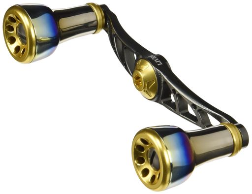 LIVRE(リブレ) リール FULLCOMP クランク (右巻用) ダイワ100用(ガンメタP+ゴールドG)