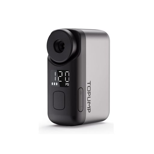 TOPUMP 自転車空気入れ 電動120PSI 自動停止 携帯 電動くうき入れ 自転車 気圧表示 軽量 充電式ポンプ ロードバイク ボール用 仏式 米式 バルブ対応